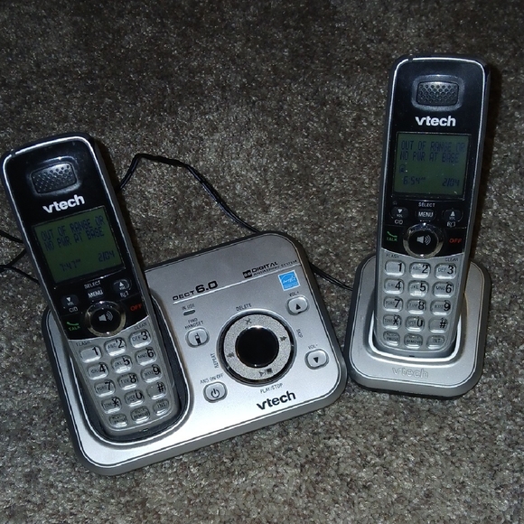 vtech | Other | Vtech Cordless Phone 2 With Digital Answering Machine ...